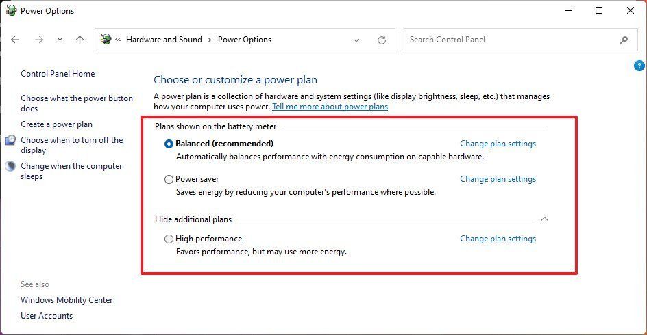 How to change power modes for performance or battery on Windows 11 ...
