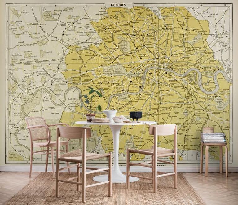 Trending: The Best World Map Murals and Map Wallpapers