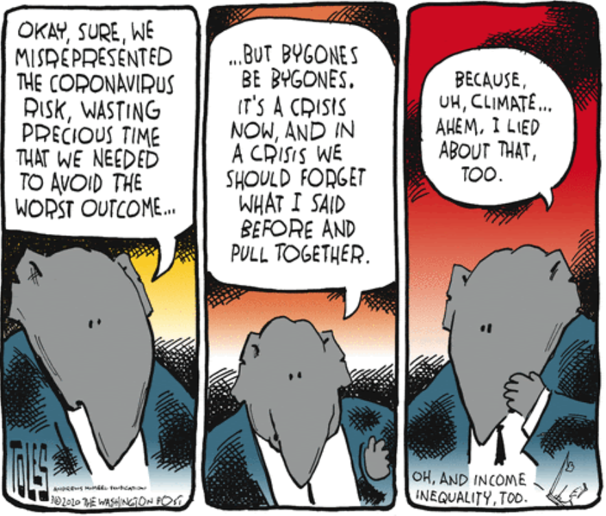 Political Cartoon U.S. coronavirus GOP lies climate change income ...