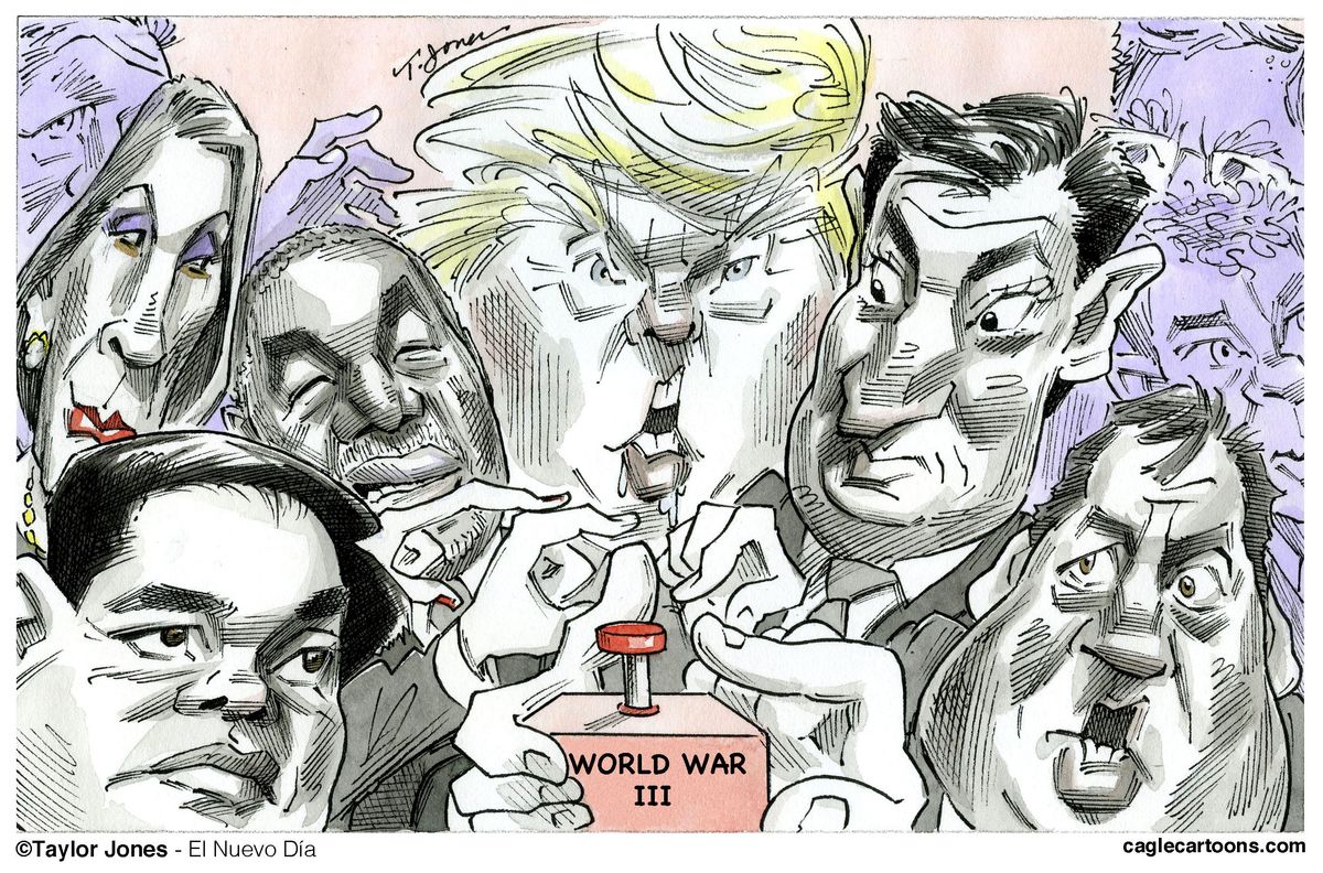 Political cartoon U.S. Donald Trump GOP WW3 | The Week