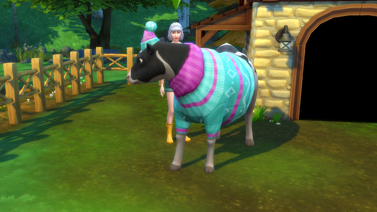 How to buy animal clothes in Sims 4 Cottage Living | GamesRadar+