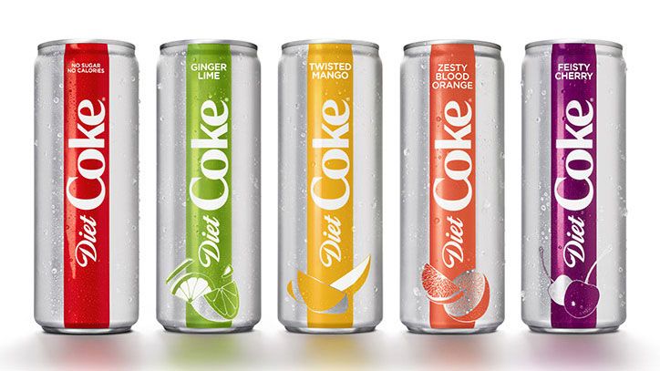 Diet Coke rebrands with slimline cans | Creative Bloq