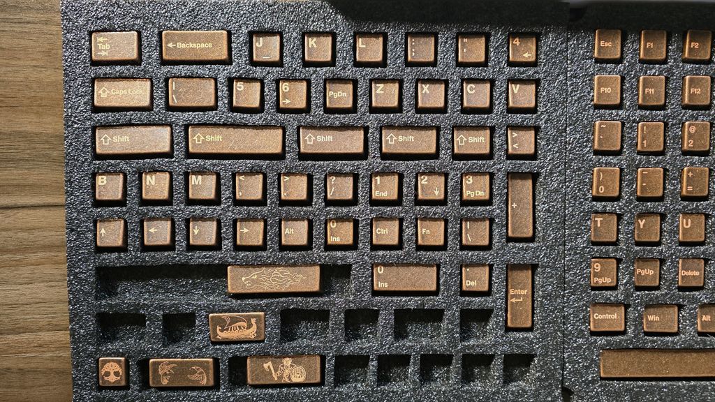 Awekeys Antiques Metal keycaps are Viking-themed luxury for your ...