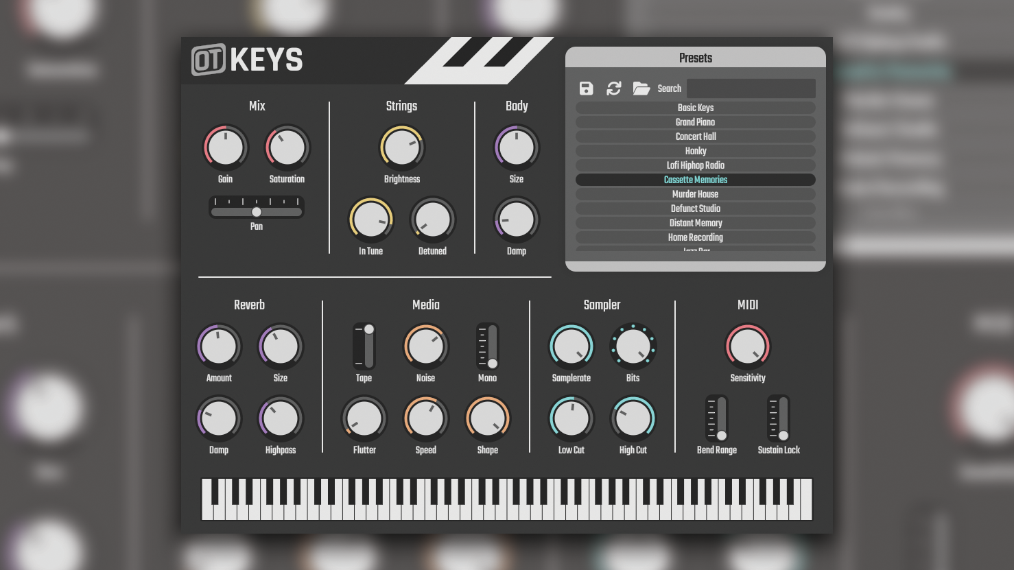 Punk Labs' OneTrick Keys is a lo-fi keys plugin based on a "vintage" physical modelling ...