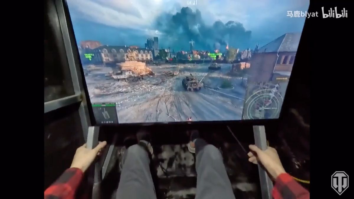 Tank sim enthusiasts take their battle station build to a new level of ...
