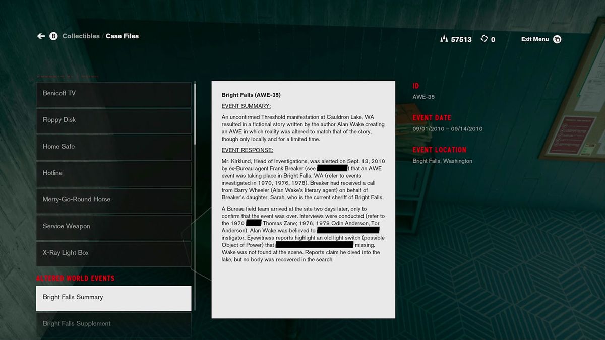 Control Easter eggs and how it connects to Alan Wake | GamesRadar+