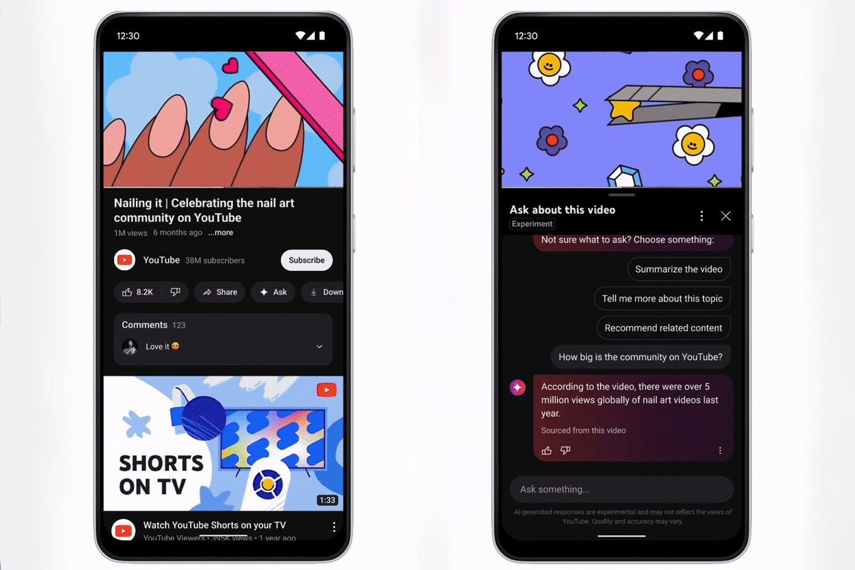 YouTube experimenting with AI chatbot to make sure you never stop ...