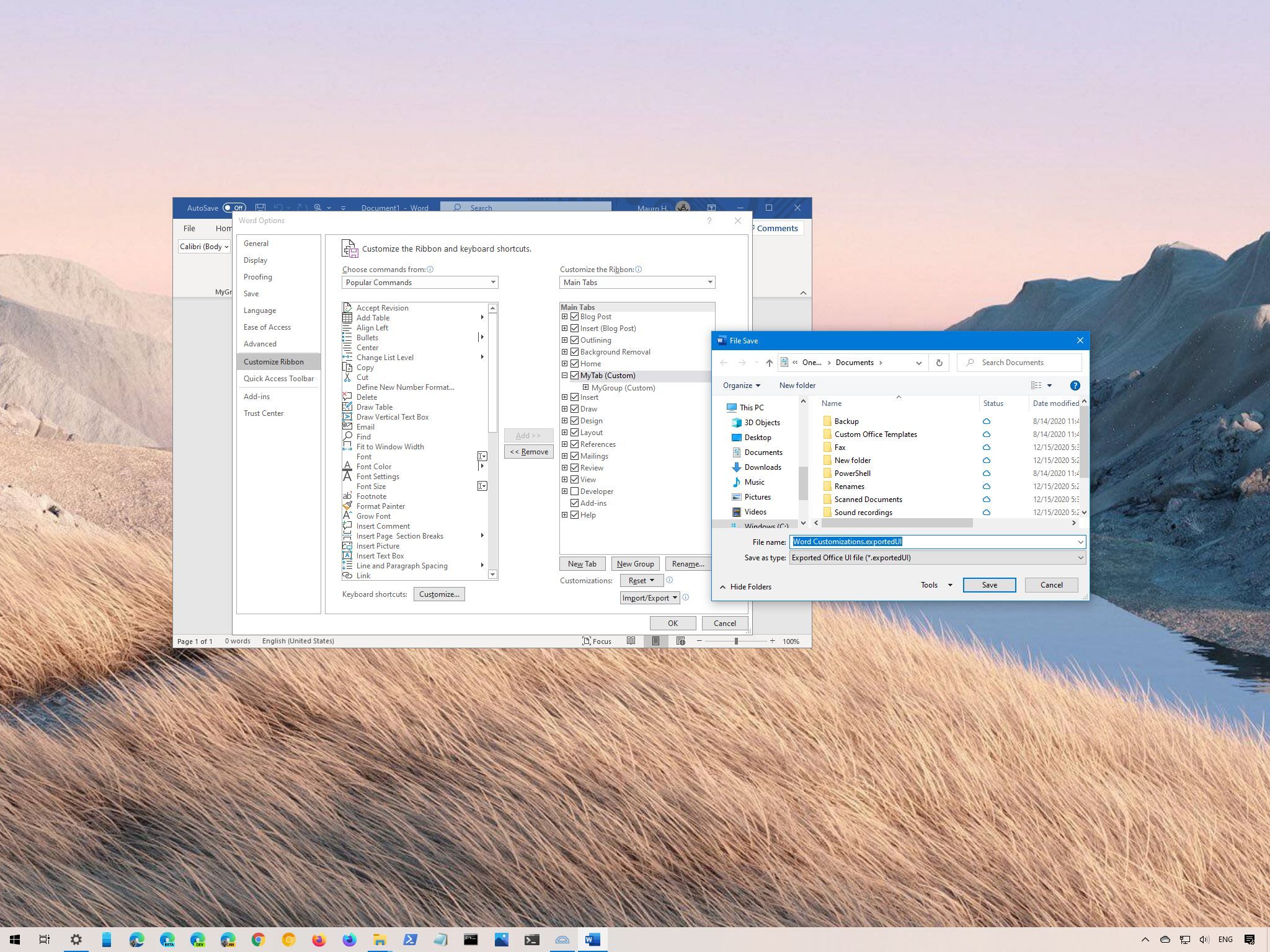 How to export and import Office ribbon menu settings | Windows Central