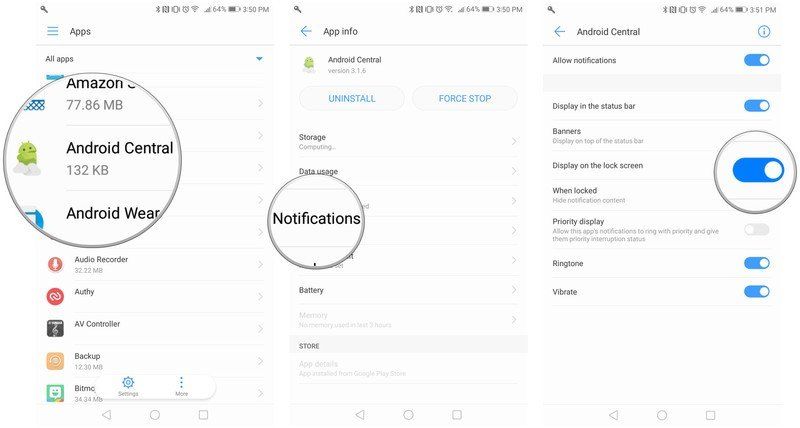 How to enable lock screen notifications on the Huawei Mate 9 | Android ...