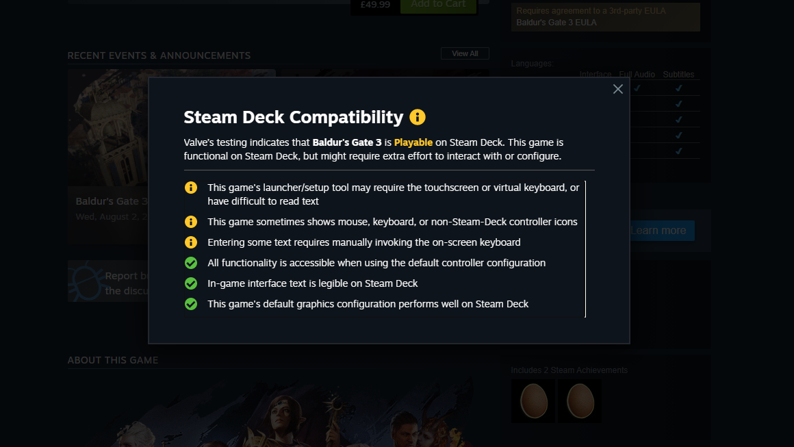 Can I play Baldur's Gate 3 on a Steam Deck? | PC Gamer