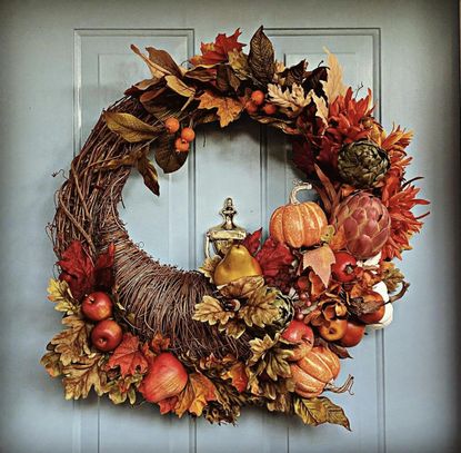 How to make a Cornucopia centerpiece for Thanksgiving | Real Homes
