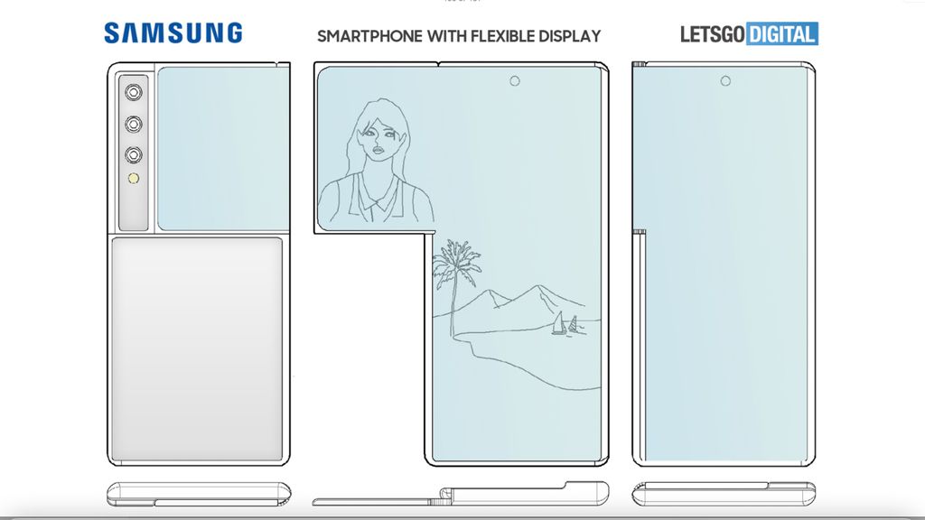 Samsung patents folding L-shaped smartphone | Digital Camera World