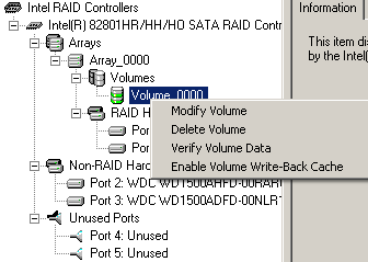 Modify Volumes In Intel's Matrix Storage Manager - Opting for RAID Level Migration | Tom's Hardware