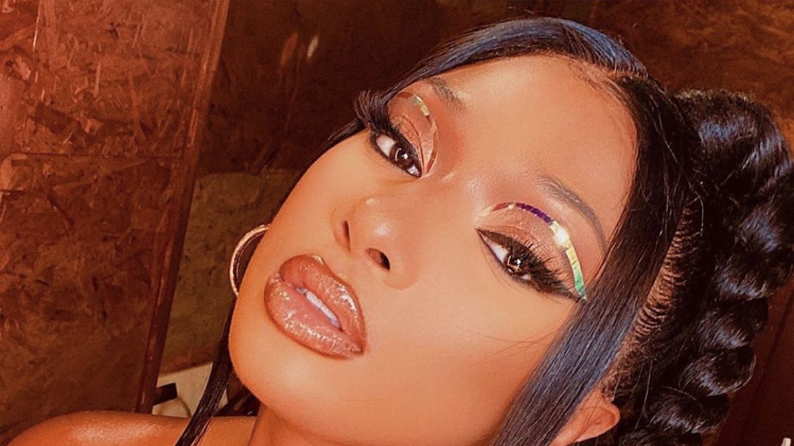 Megan Thee Stallion Wore the Coolest Holographic Eye Makeup | Marie Claire