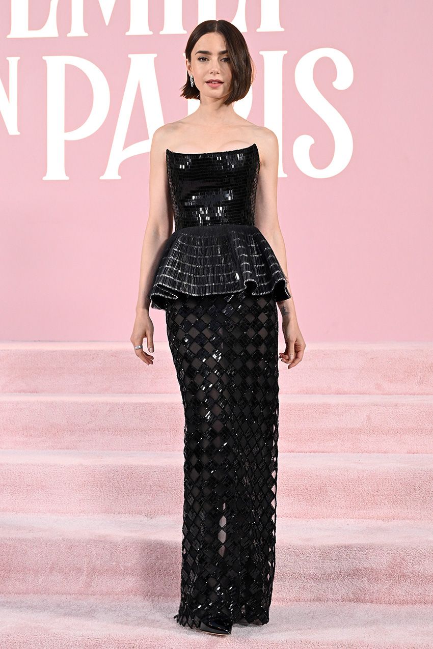Lily Collins Wore This Elegant Trend on the Red Carpet | Who What Wear