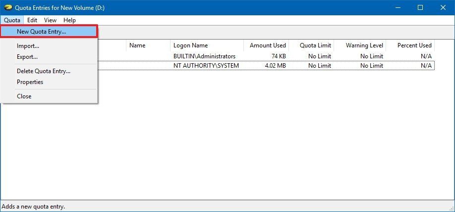 How to use Windows 10 disk Quota to limit user storage | Windows Central