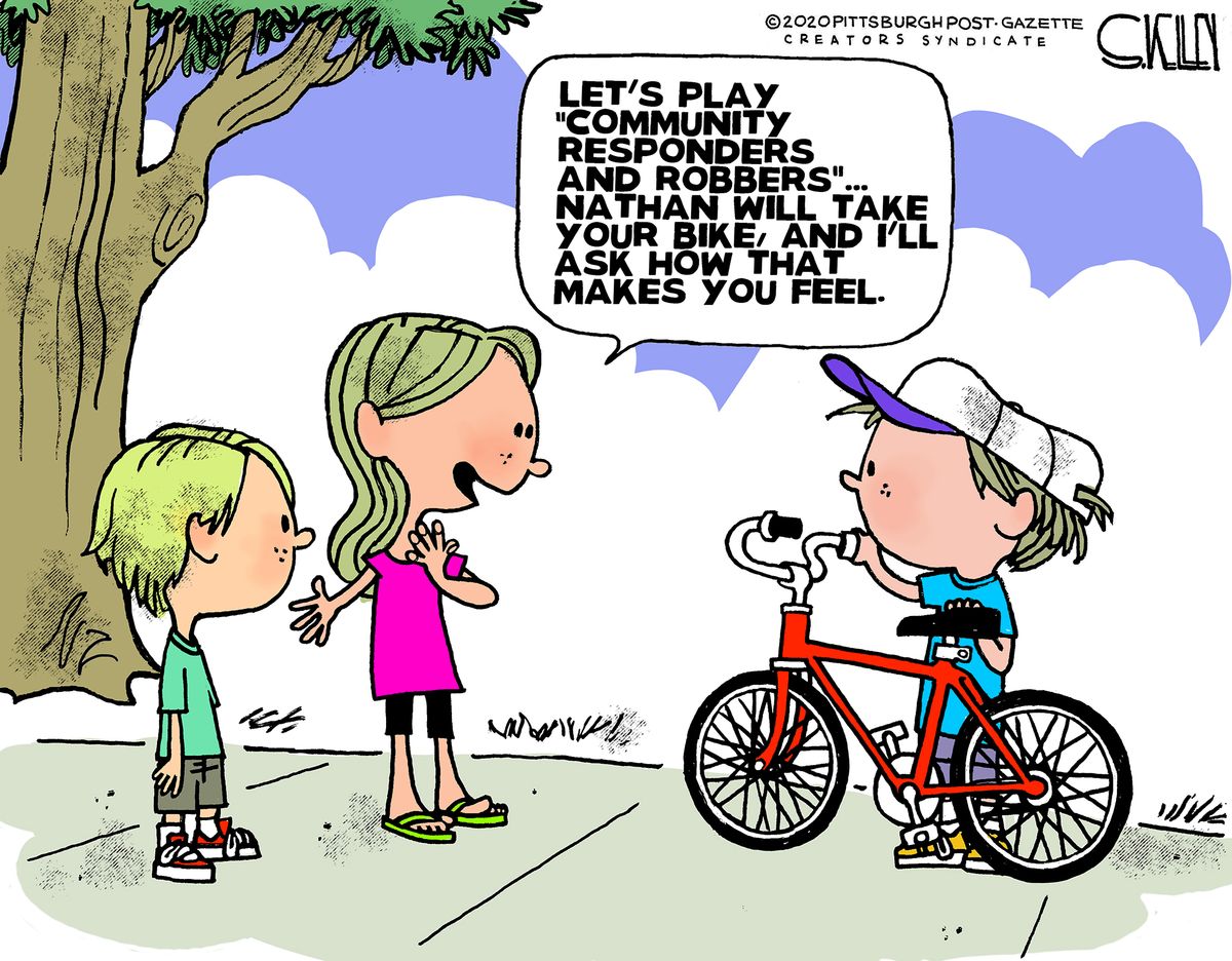 Editorial Cartoon U.S. cops robbers CHOP | The Week