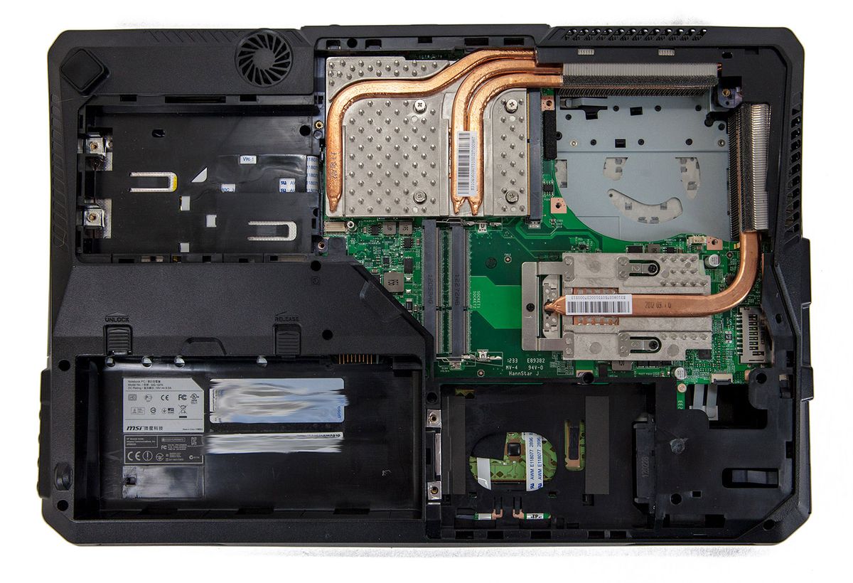 Interior: Teardown Images And Components - MSI GX60 Review: Radeon HD ...