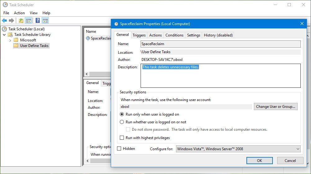 Automatically free up hard drive space with the Disk Cleanup tool on ...