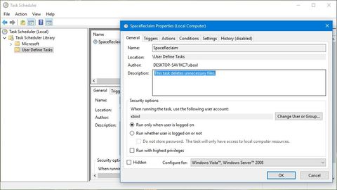 Automatically free up hard drive space with the Disk Cleanup tool on ...