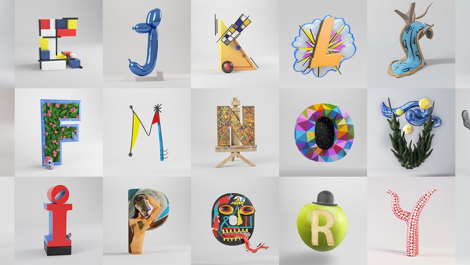 This artists alphabet is the most beautiful thing you’ll see all day ...
