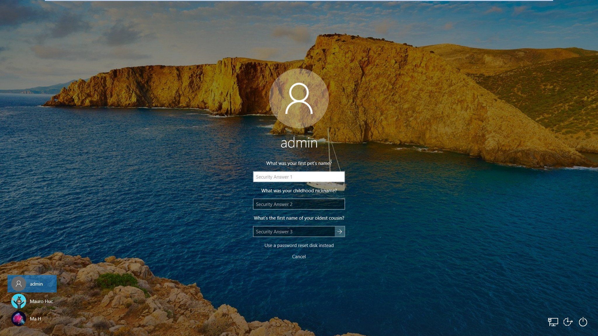 How to enable reset local account password on Windows 10 April 2018 ...