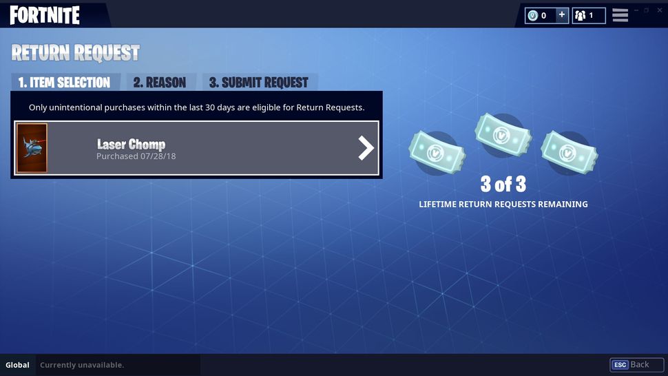 How to refund Fortnite skins | PC Gamer