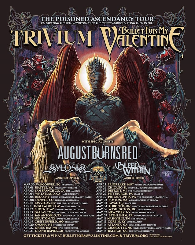 Trivium and Bullet For My Valentine add North American dates to ...