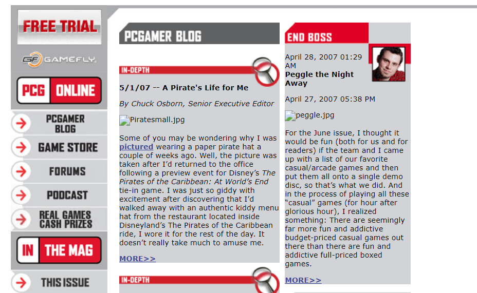 The PC Gamer website through the decades, from the '90s to today | PC Gamer