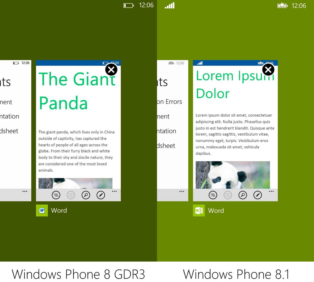 Visualized – Windows Phone 8 versus 8.1 | Windows Central