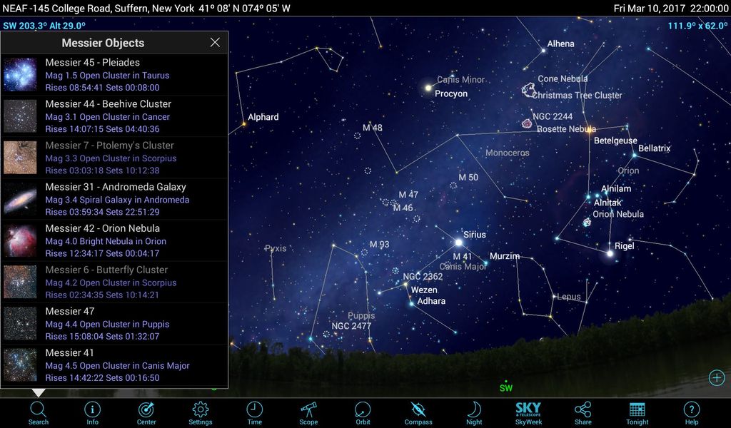 Seeing the Treasures of Messier's List with Mobile Astronomy Apps | Space
