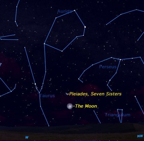 Full Moon to Dance With Pleiades Star Cluster | Space