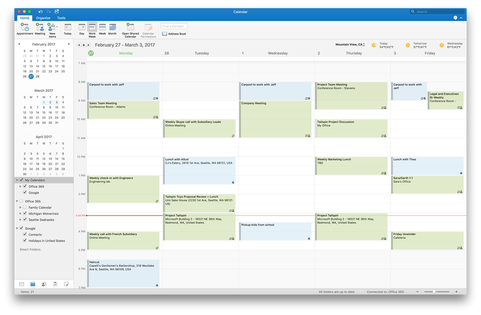 Outlook 2016 for Mac begins rolling out support for Google Calendar and ...