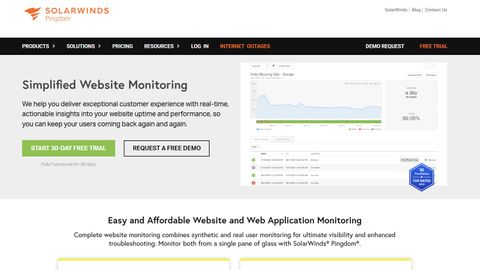 I tested Pingdom and thought this was one of the best and most complete ...