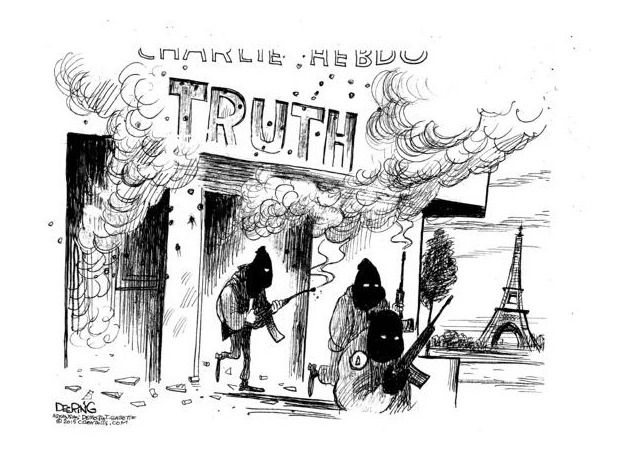 Editorial cartoon Charlie Hebdo Paris attack | The Week