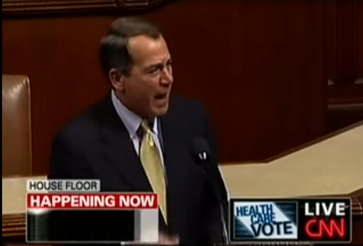 Watch John Boehner's greatest, most fiery congressional speech | The Week