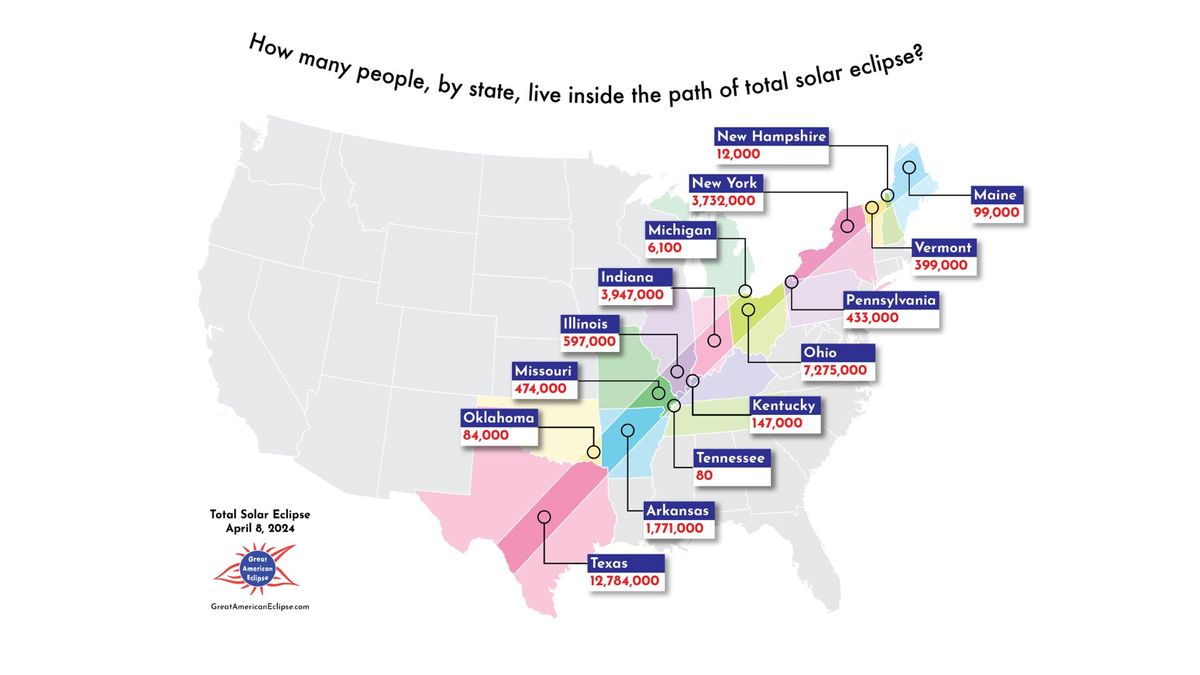 Where will the most crowded places be for the total solar eclipse 2024 ...