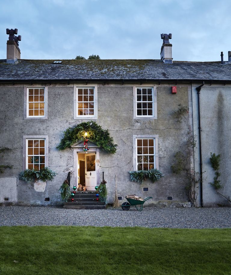Christmas house: a grade-II listed farmhouse filled with decorative ...
