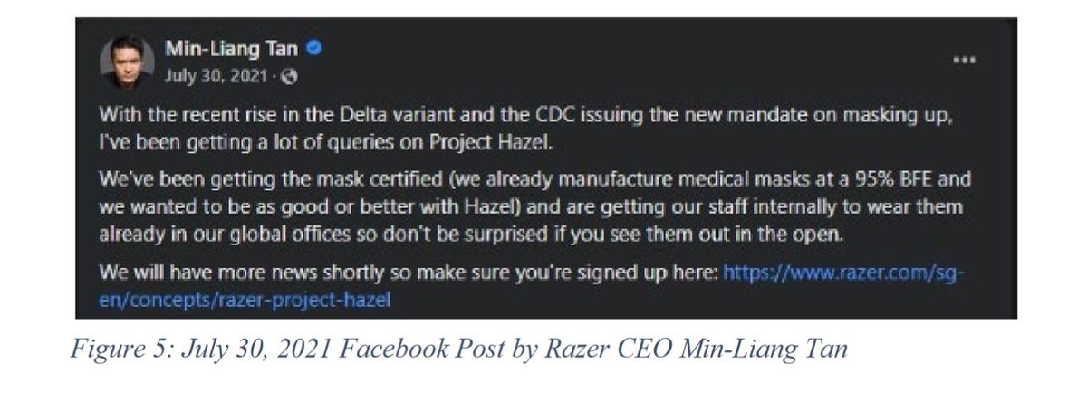 Razer forced to pay more than $1M in refunds for its RGB 'surgical N95 ...
