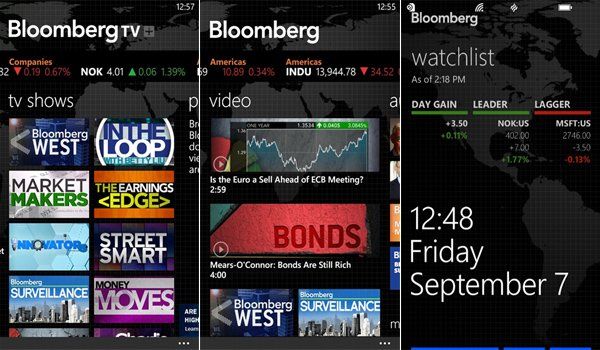 Official Bloomberg app now available on all Windows Phones | Windows ...