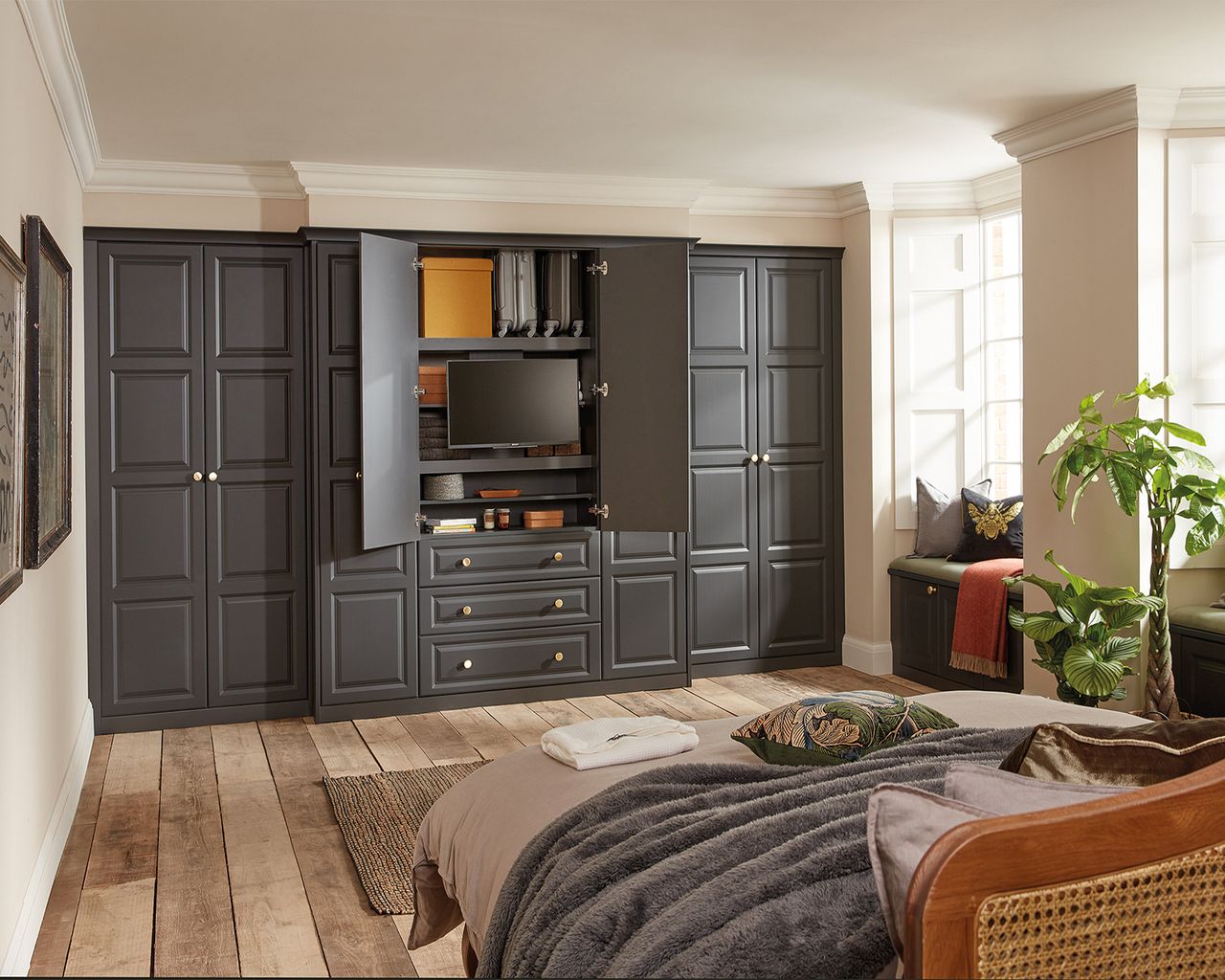 Bedroom TV ideas to hide or display your screen | Livingetc