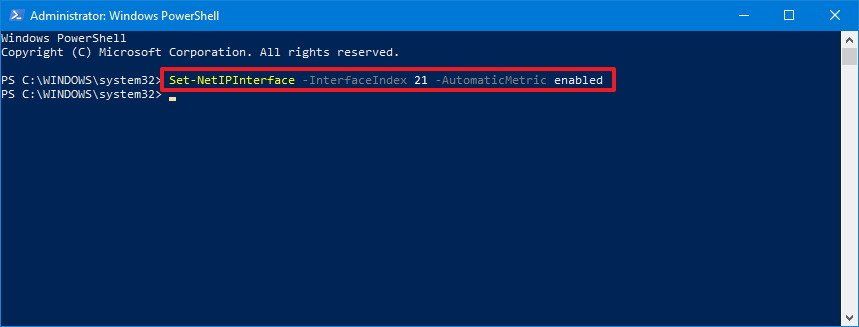 How to change the priority order of network adapters on Windows 10 ...