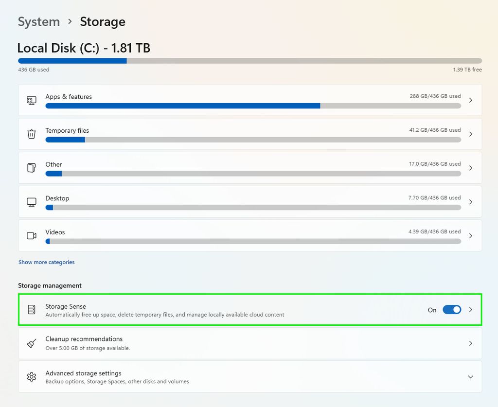 How to automatically free up disk space in Windows 11 | Tom's Guide