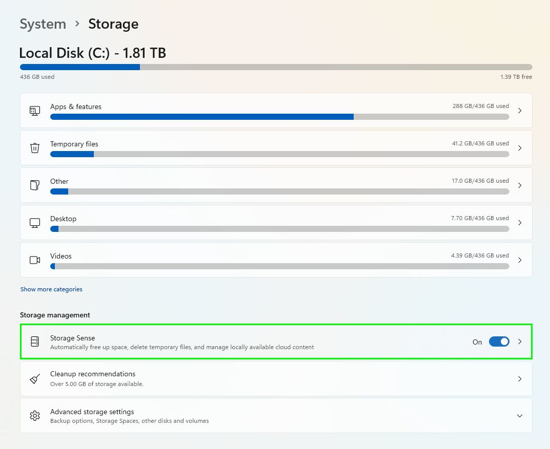 How to automatically free up disk space in Windows 11 | Tom's Guide