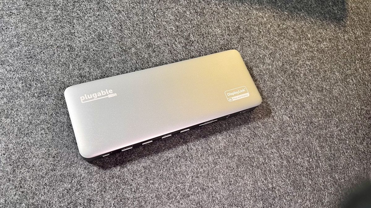 Plugable USB-C Dual 4K Display HDMI or DisplayPort Horizontal Docking ...