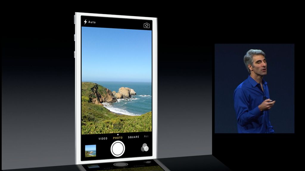 iOS 7 preview: Camera gains real-time filters, and... a square | iMore