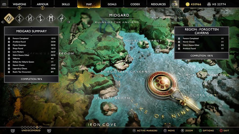 God of War Eyes of Odin Raven locations | GamesRadar+