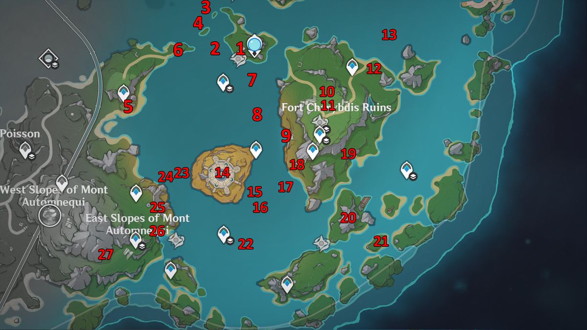 Genshin Impact Hydroculus locations | GamesRadar+