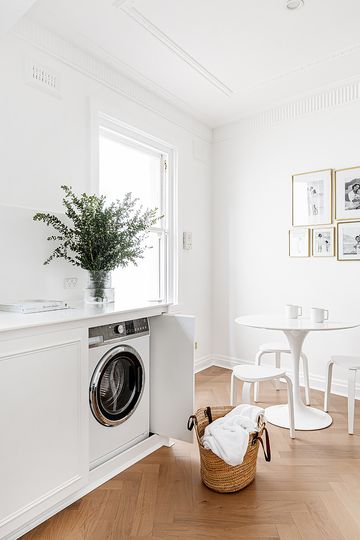 10 hidden laundry cabinet ideas that hide away the clutter
