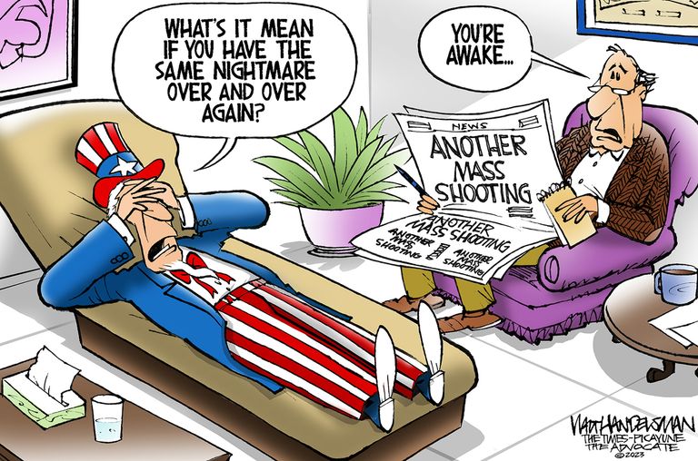 7 cartoons about gun violence in America | The Week